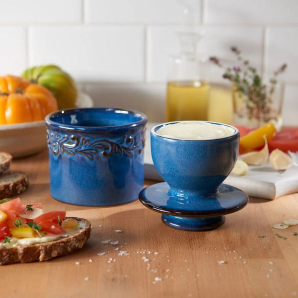 Butter Bell Crock - Antique Denim Blue | Butter Keeper NZ - Kiwi Family ...