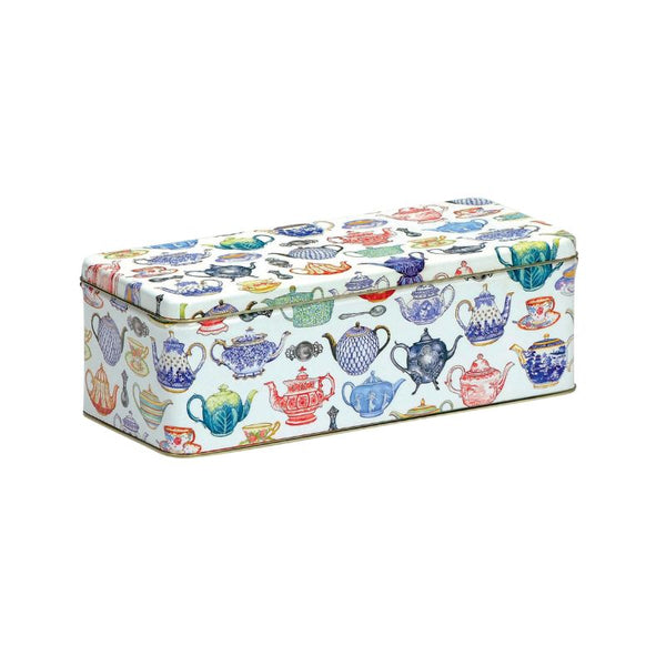 Elite Teapot Rectangular Storage Tin | Kiwi Family Kitchen NZ