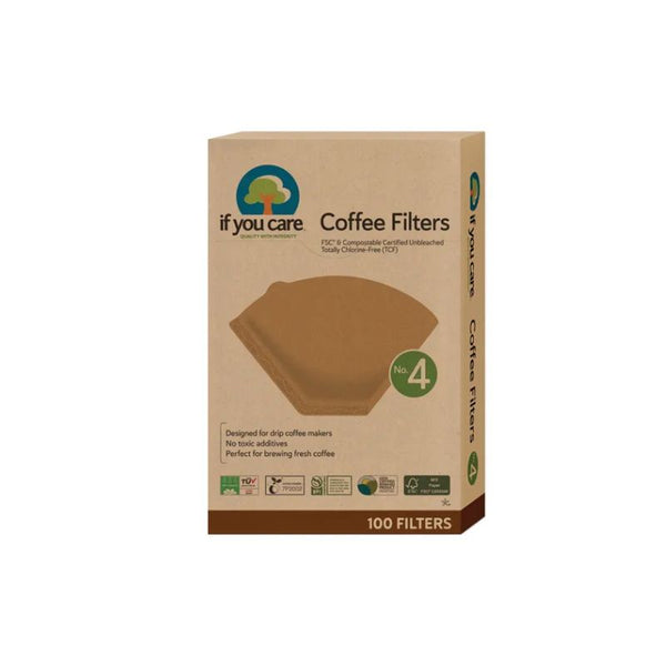 If You Care Coffee Filters NZ - No 2 & No 4 | Unbleached & Compostable ...