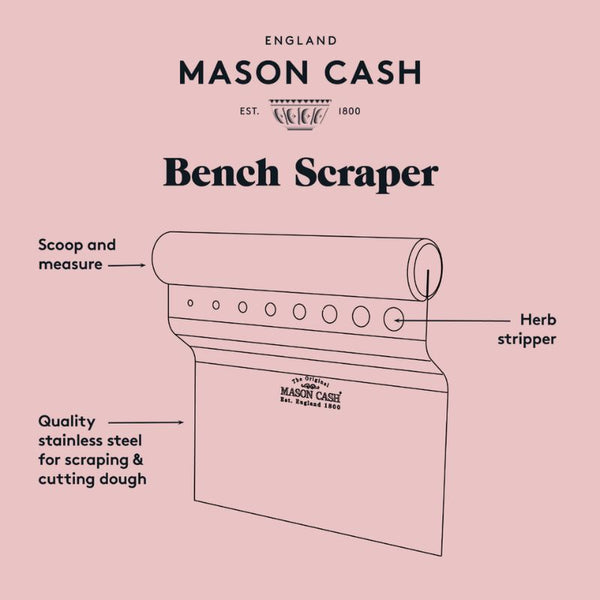Mason Cash Innovative Kitchen Bench Scraper | Stainless Steel - Kiwi ...