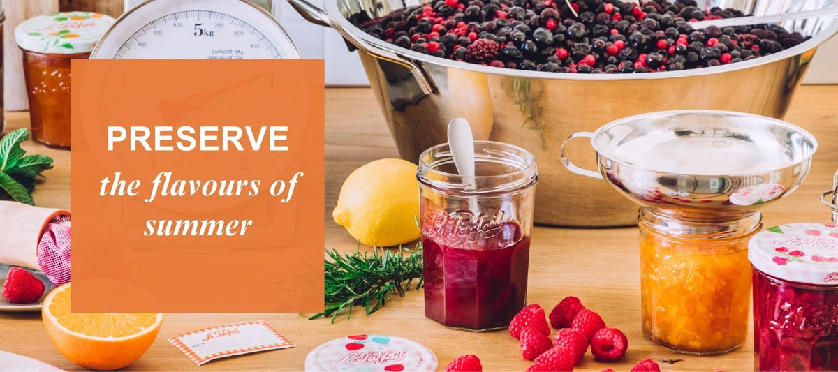 Glass preserving jars, food storage & traditional kitchen items