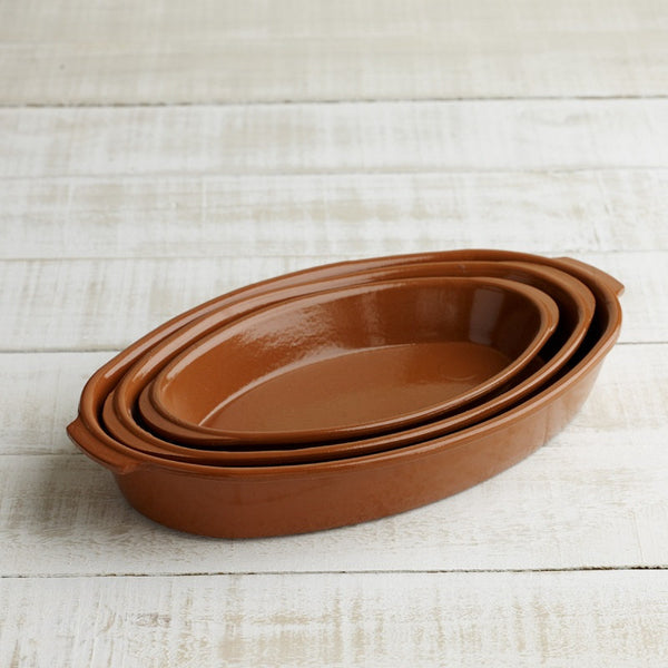 Regas Spanish Terracotta Oval Bakers (3 sizes) - Kiwi Family Kitchen